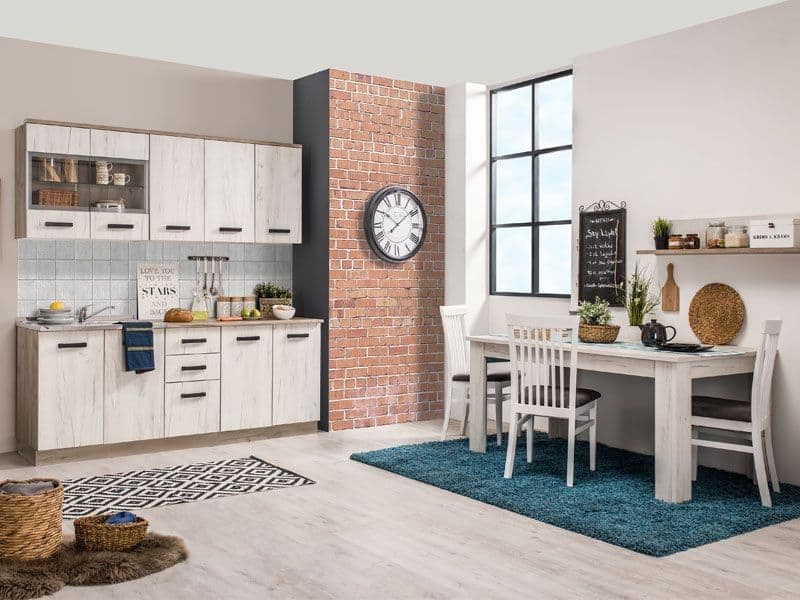 Grantham White Oak Effect Kitchen Units - Furnituretta